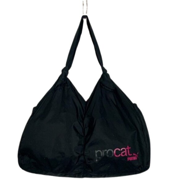 Puma | Bags | Puma Procat Tote Gym Bag Black Pink | Poshmark